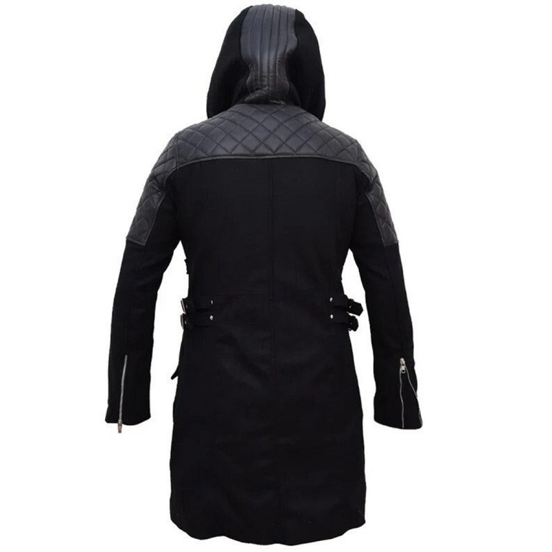 DMC Devil May Cry 5 Nero Black Trench Hooded Coat Jacket - Nero-02