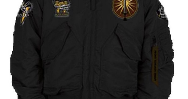 Flight Battletech Mechwarrior Bomber Black Satin Jacket - 025
