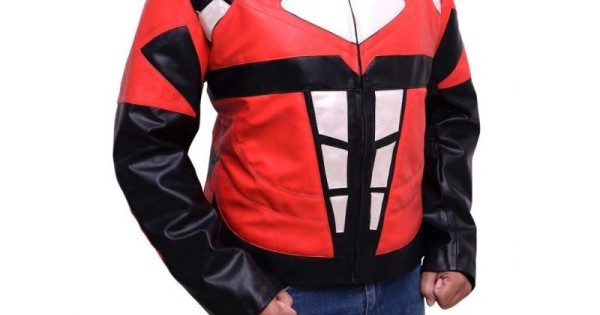 Power Ranger Motorcycle Red Leather Jacket