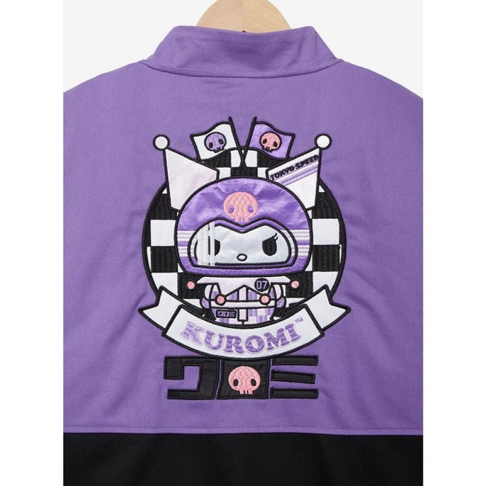 Tokyo Speed Devious Rabbit Sanrio Kuromi Checkered Racing Jacket